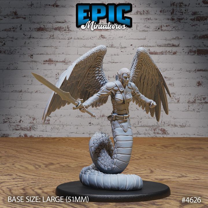 3D Printable Holy Serpent Attack / Angelic Myth Creature / Heavenly High Monster / Magical Power ...